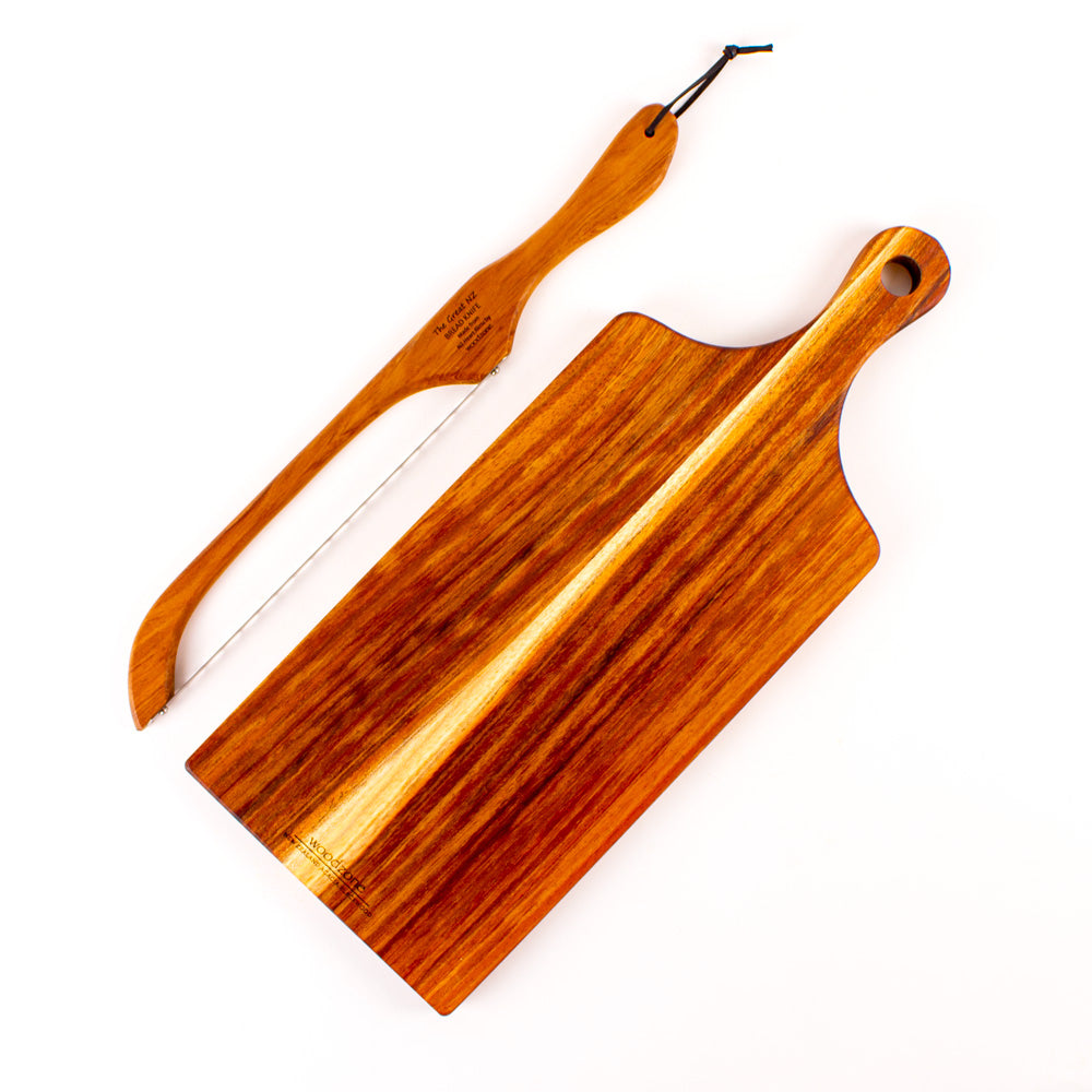 The Great NZ Bread Knife and Handle Board Set | Woodzone NZ Made ...