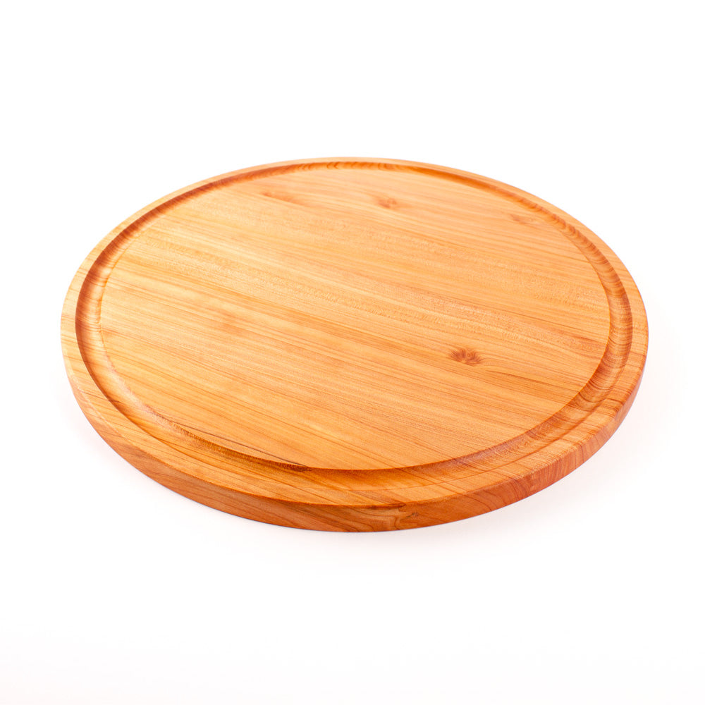 Round Board, 360mm diameter with Juice Groove | Woodzone | NZ Made Woodware