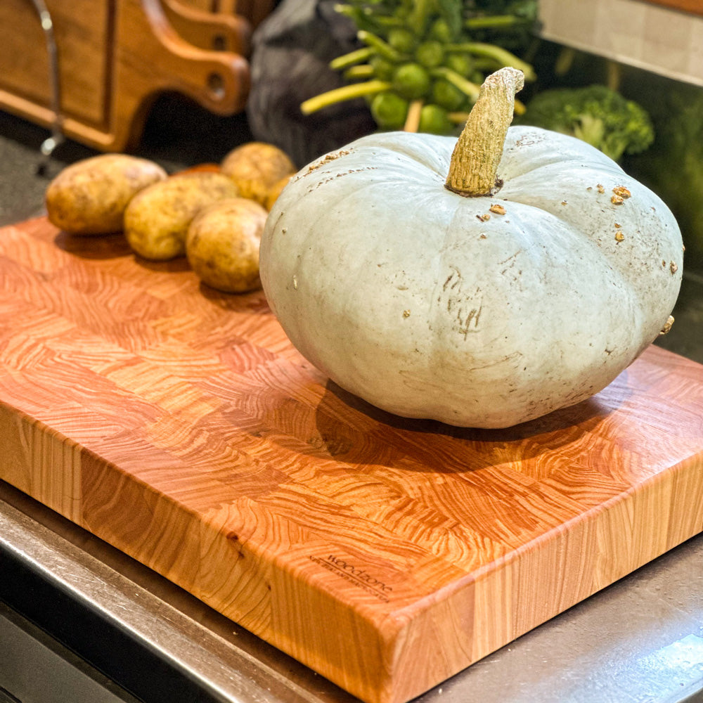 End Grain Chopping Board, Macrocarpa | Woodzone NZ Made Woodware & Gifts