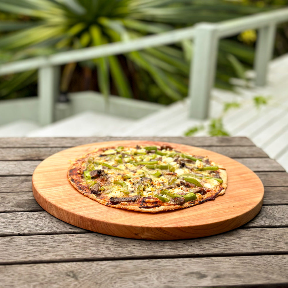 Round Board, 360mm diameter with Juice Groove | Woodzone | NZ Made Woodware