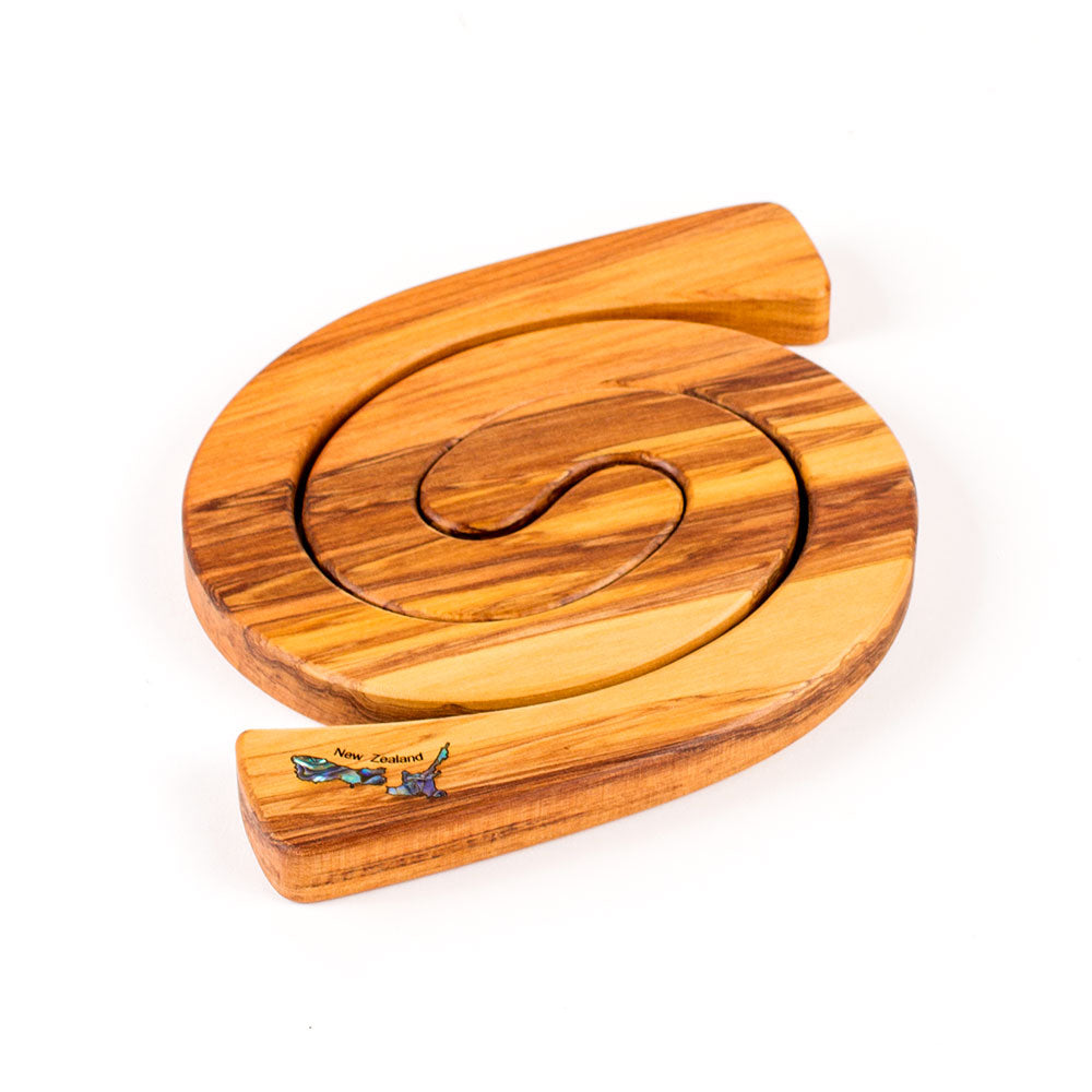 2 in 1 Spiral Table Mat Mini | Woodzone NZ Made Woodware & Gifts