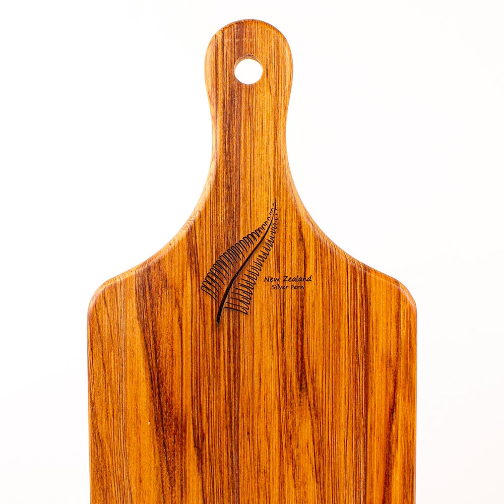 Handle Board, Small with Engraved Icon | Woodzone | NZ Made Woodware