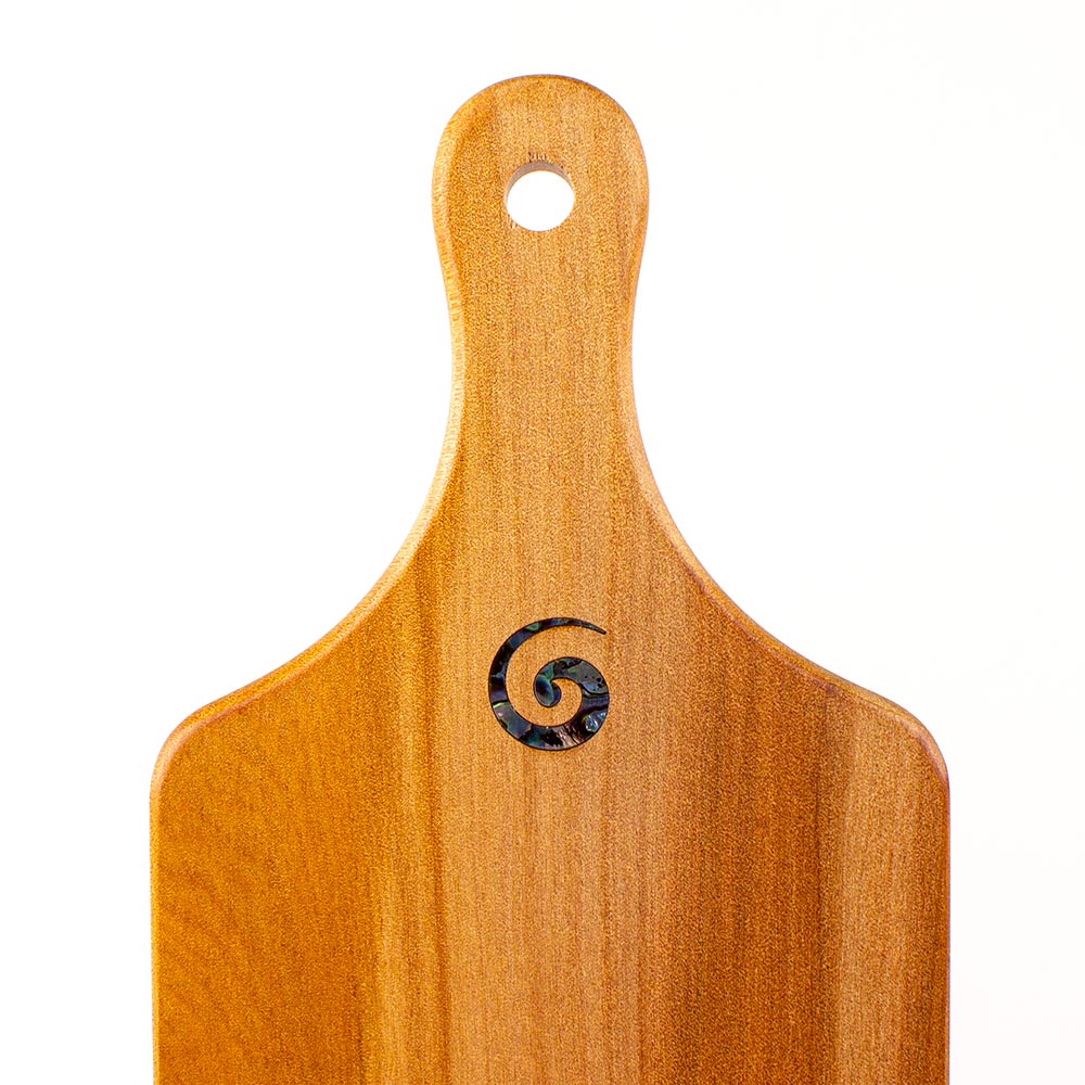 Handle Board, Small with Paua | Woodzone | NZ Made Woodware